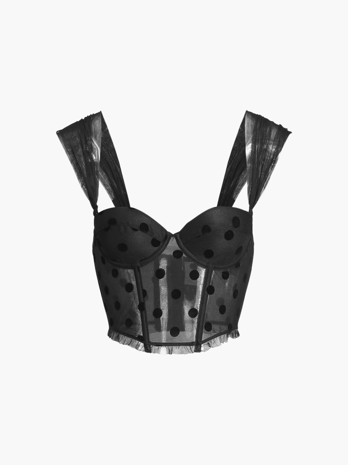 Dots Mesh Cami Top – OBZUU