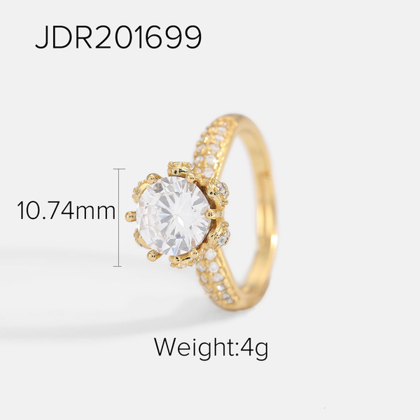 Open Shiny Stone Ring – OBZUU