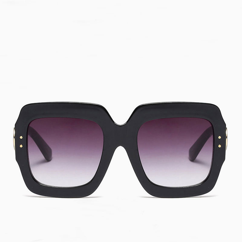 Tinted Square Gradient Sunglasses - Black – Obzuu